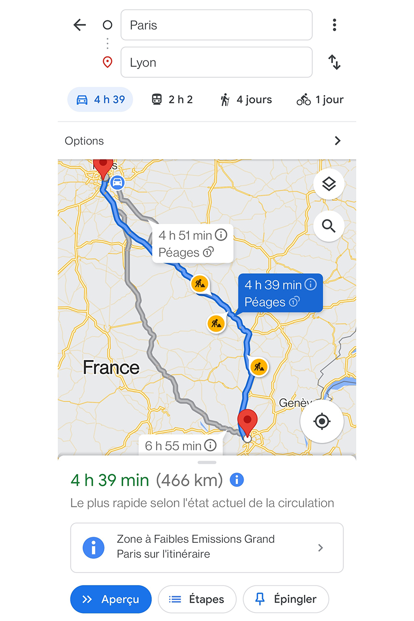 Google Maps. Le prix des péages bientôt affiché comme sur Waze