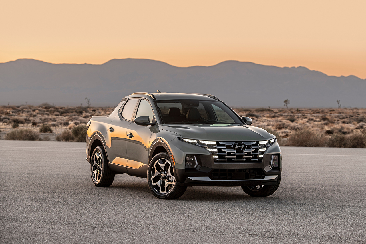 Photo 3 - Hyundai Santa Cruz Tucson pick-up - Peugeot 3008 pick-up. La ...
