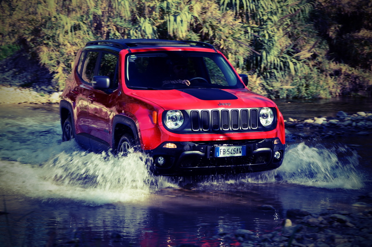 Photo 35 - jeep renegade Trailhawk rouge dans l'eau - Roadtrip en Jeep ...