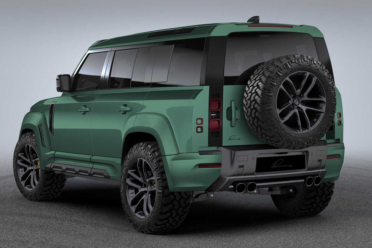 Photo 5 - land rover defender lumma design CLR LD vert arrière - Lumma ...