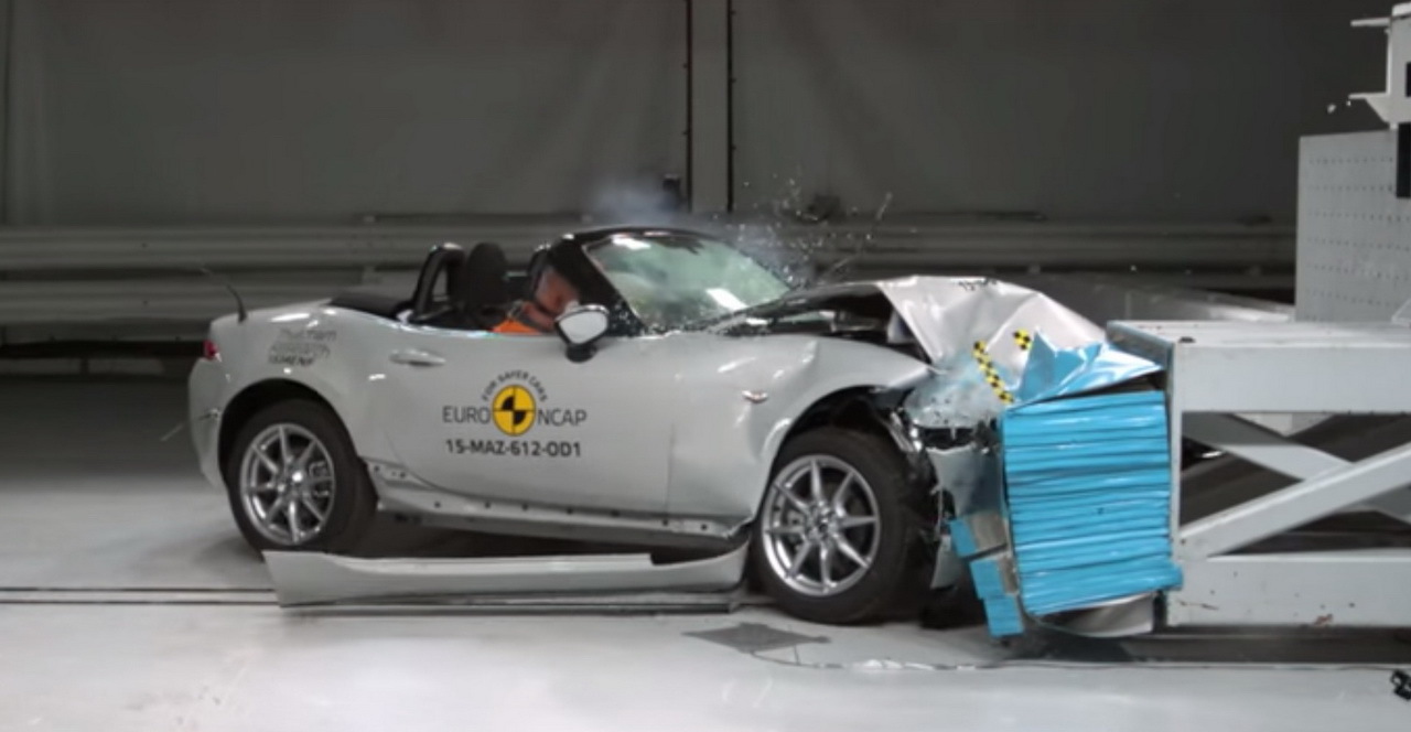 Crash-test EuroNCAP Mazda MX-5 (2015) : 4 étoiles pour la Miata