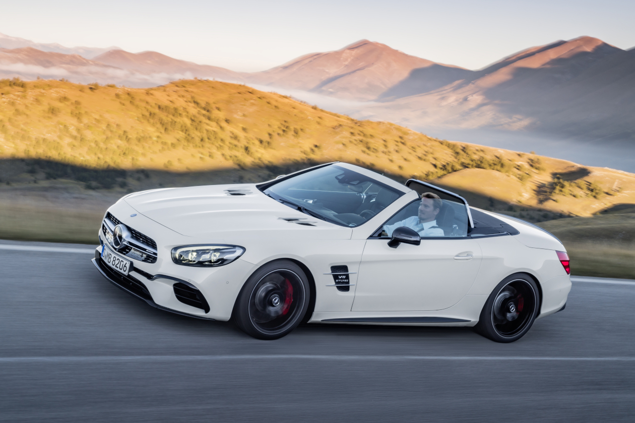 Photo 43 - Mercedes SL R231 blanc decapote - Coupés-cabriolets. Retour ...