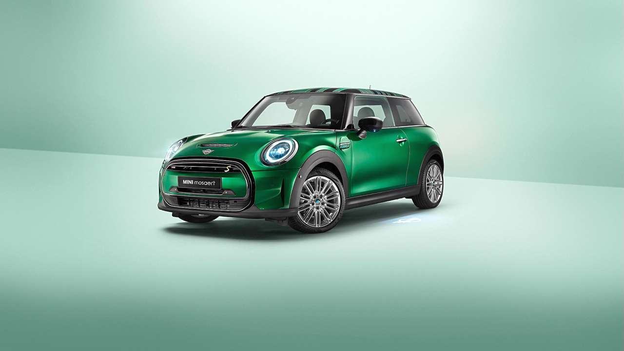 Mini restylée (2021). Série spéciale mosaert pour l'électrique