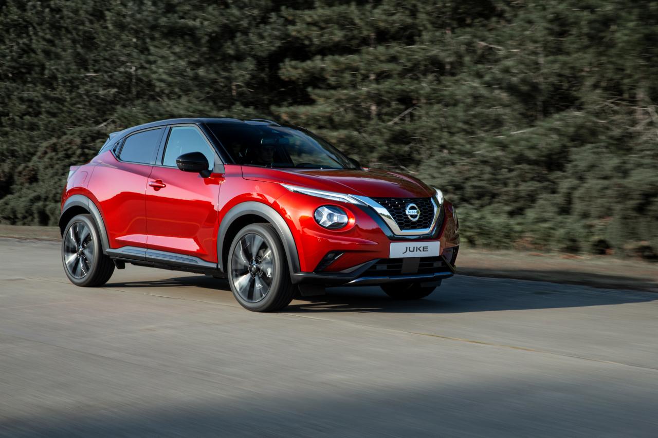 Photo 1 - nissan juke rouge sur route dynamique - Marché VN : les ...