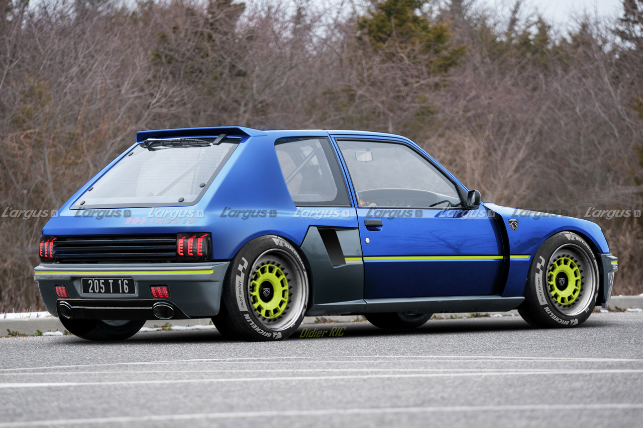 Photo 4 - illustration Peugeot 205 Turbo 16 Restomod - Peugeot 205 Turbo 16 vs Renault 5 Turbo 3 ...