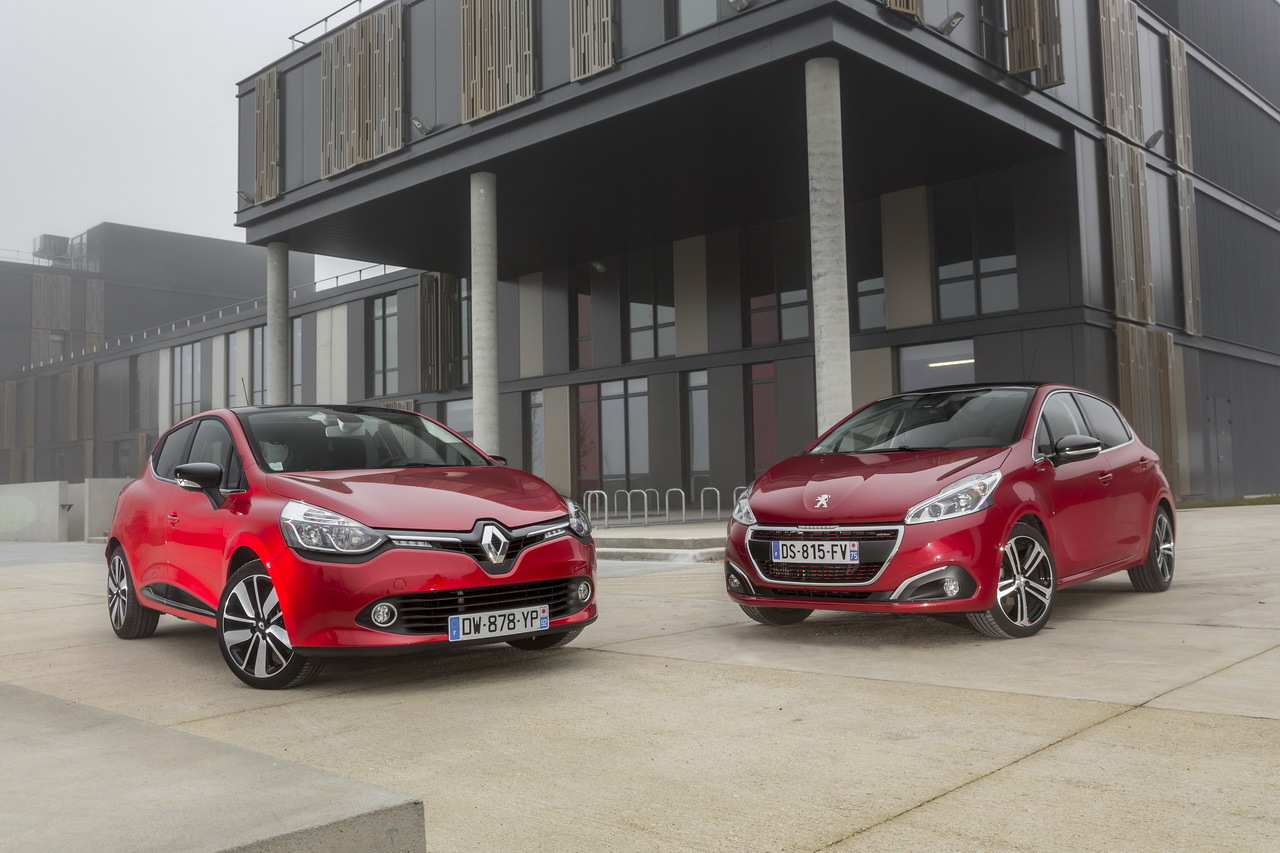 Photo 1 - clio et 208 sur la même photo - Essai comparatif Renault Clio ...