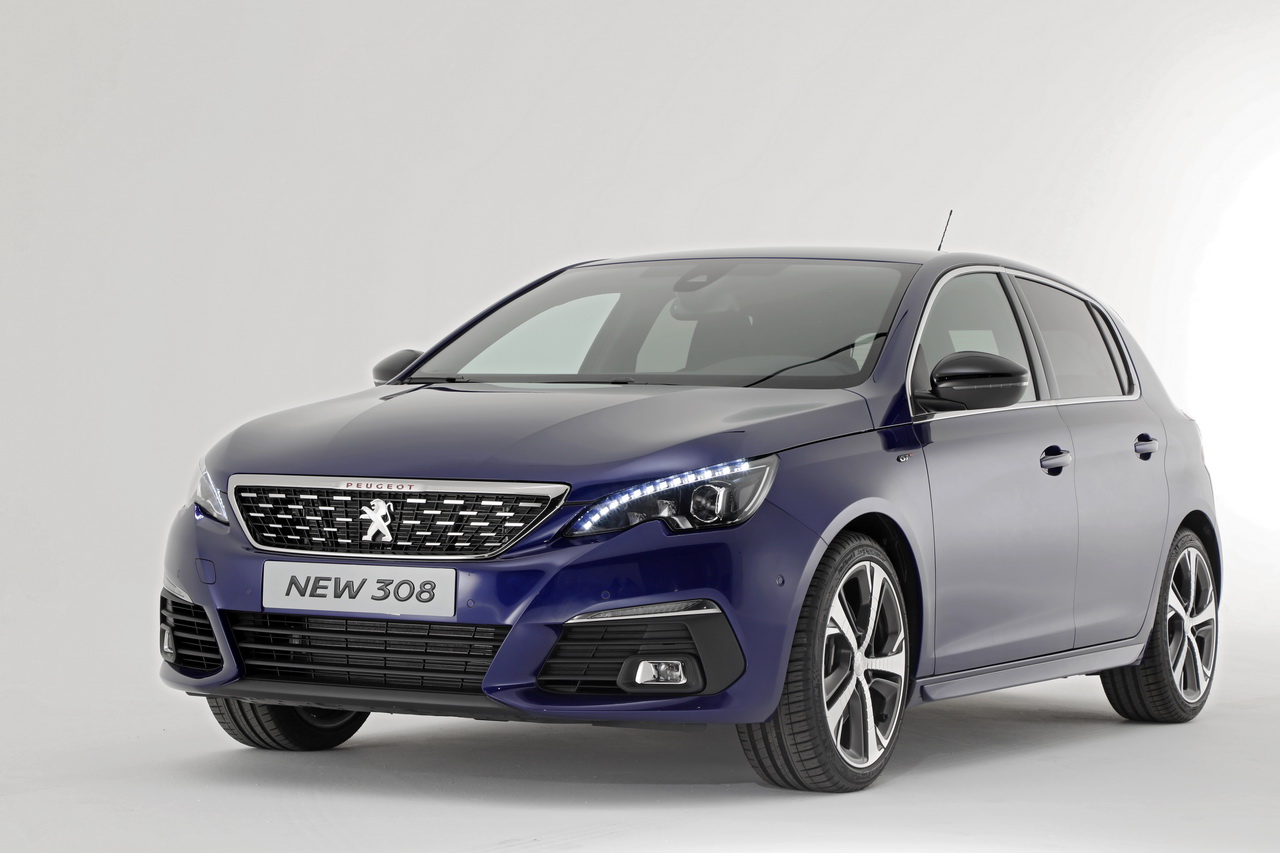 Photo 3 - Peugeot 308 GT 2017 vue avant bleu - Peugeot 308 restylée ...