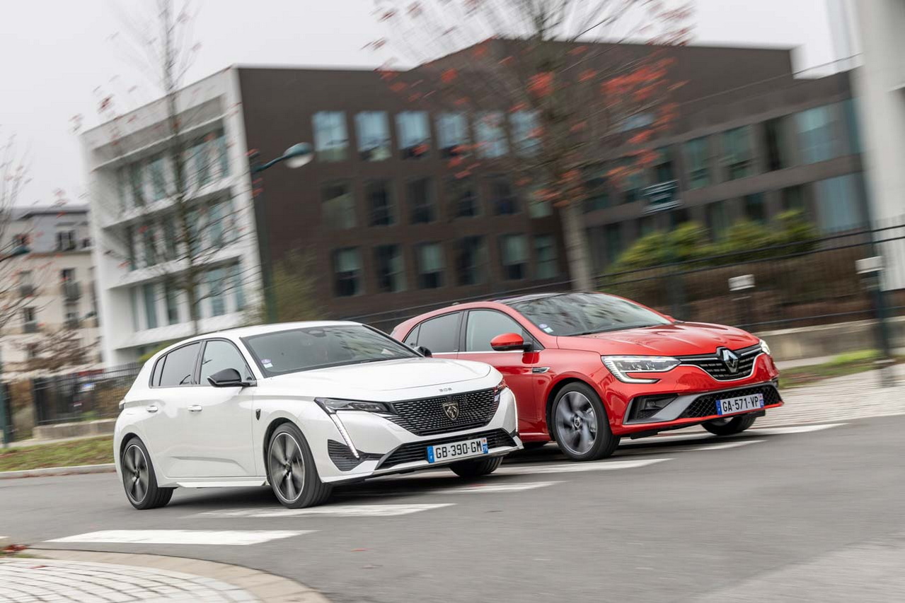 Essai comparatif. La Peugeot 308 Hybrid défie la Renault Mégane E-Tech