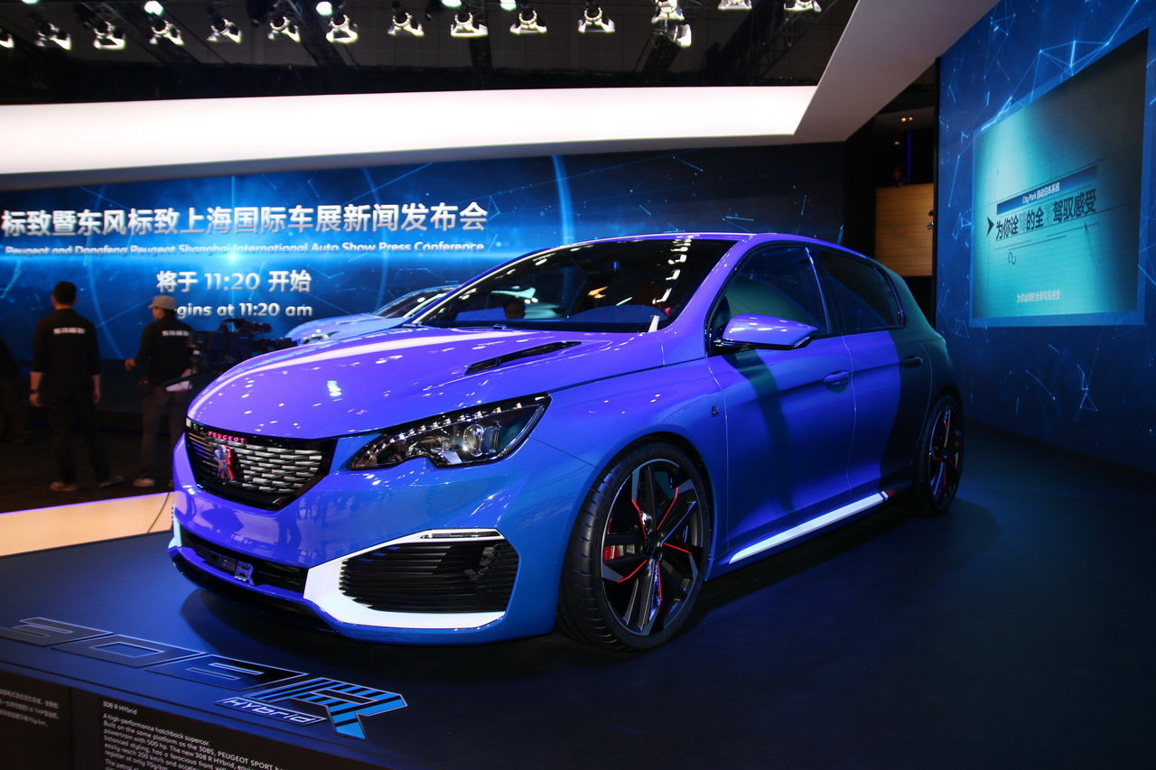 Peugeot 308 R HYbrid Concept : photos et vidéo en direct de Shanghai