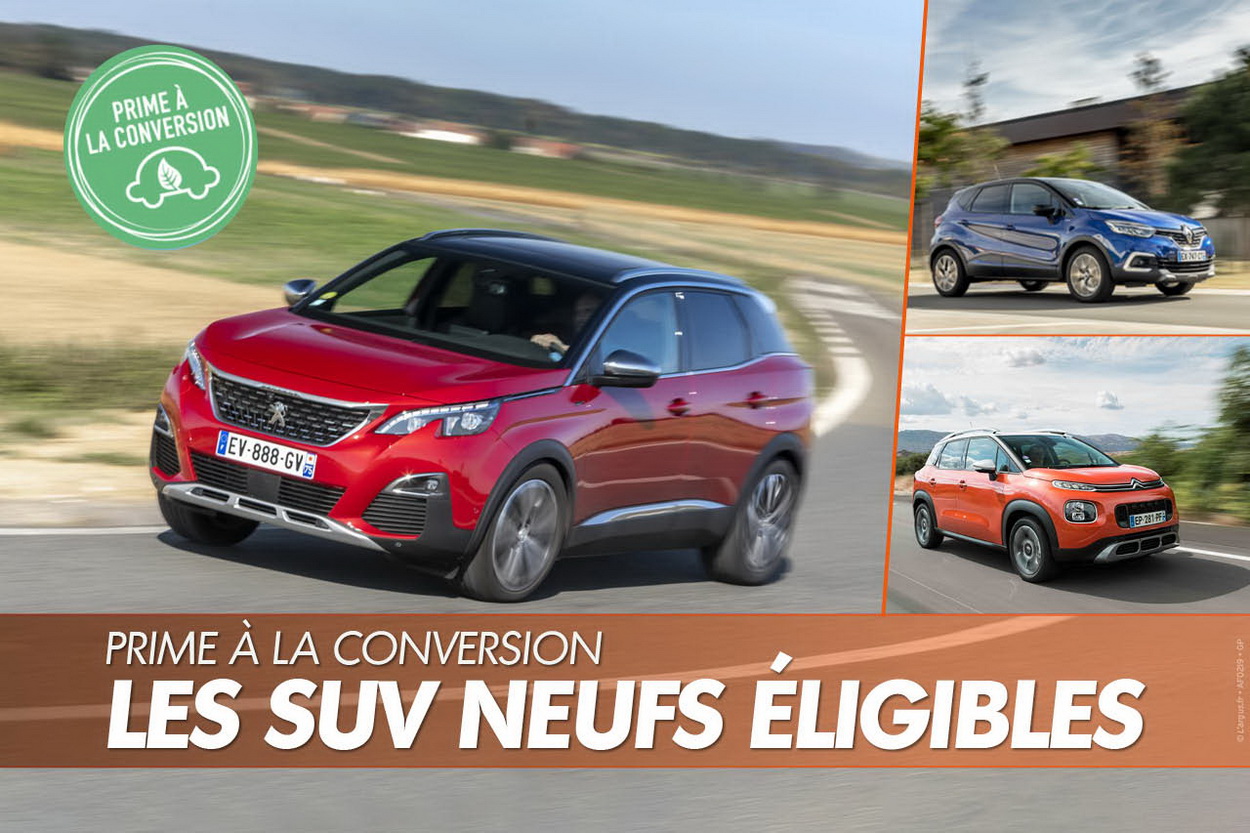 Prime à la conversion : les 50 SUV neufs éligibles