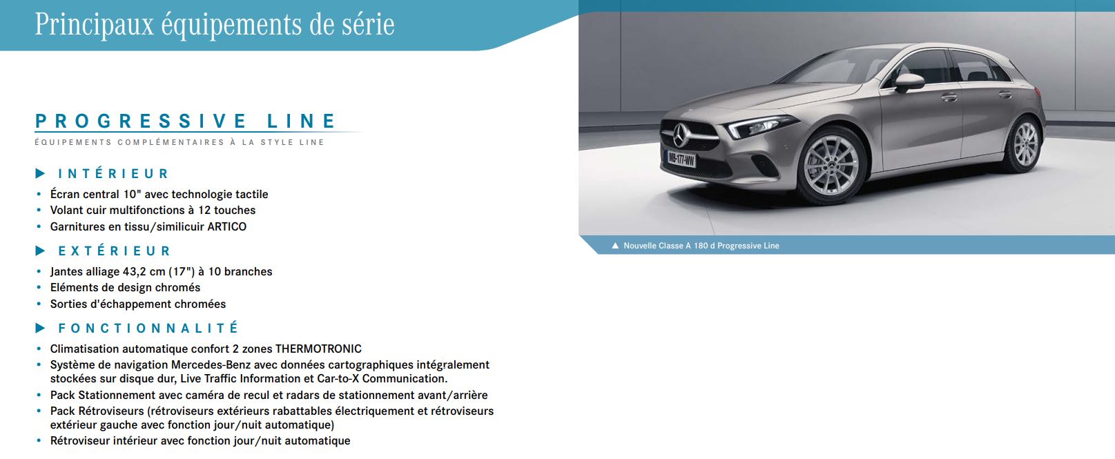 Prix Mercedes Classe A Berline : tous les tarifs et les équipements