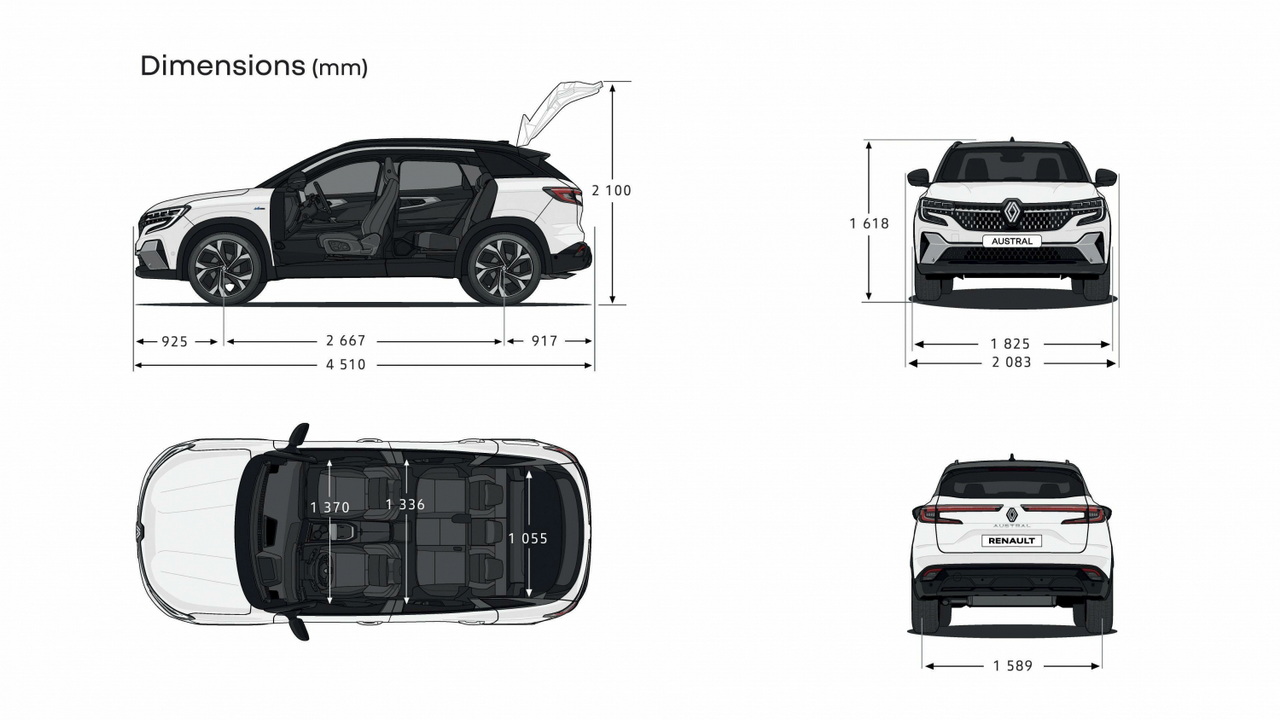 Photo 9 - renault austral dimensions - Renault Austral. 100 % inédit ...