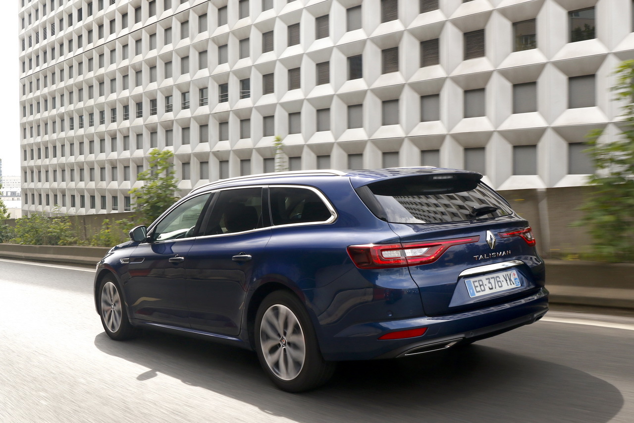Photo 17 - renault talisman estate break bleu arriere roulant - Renault ...