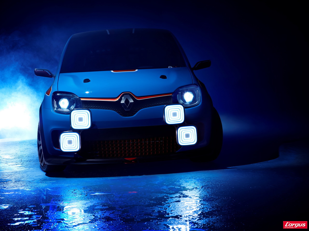 Photo 3 - Renault Twin Run concept vue avant bleu - Renault Twingo V6 ...