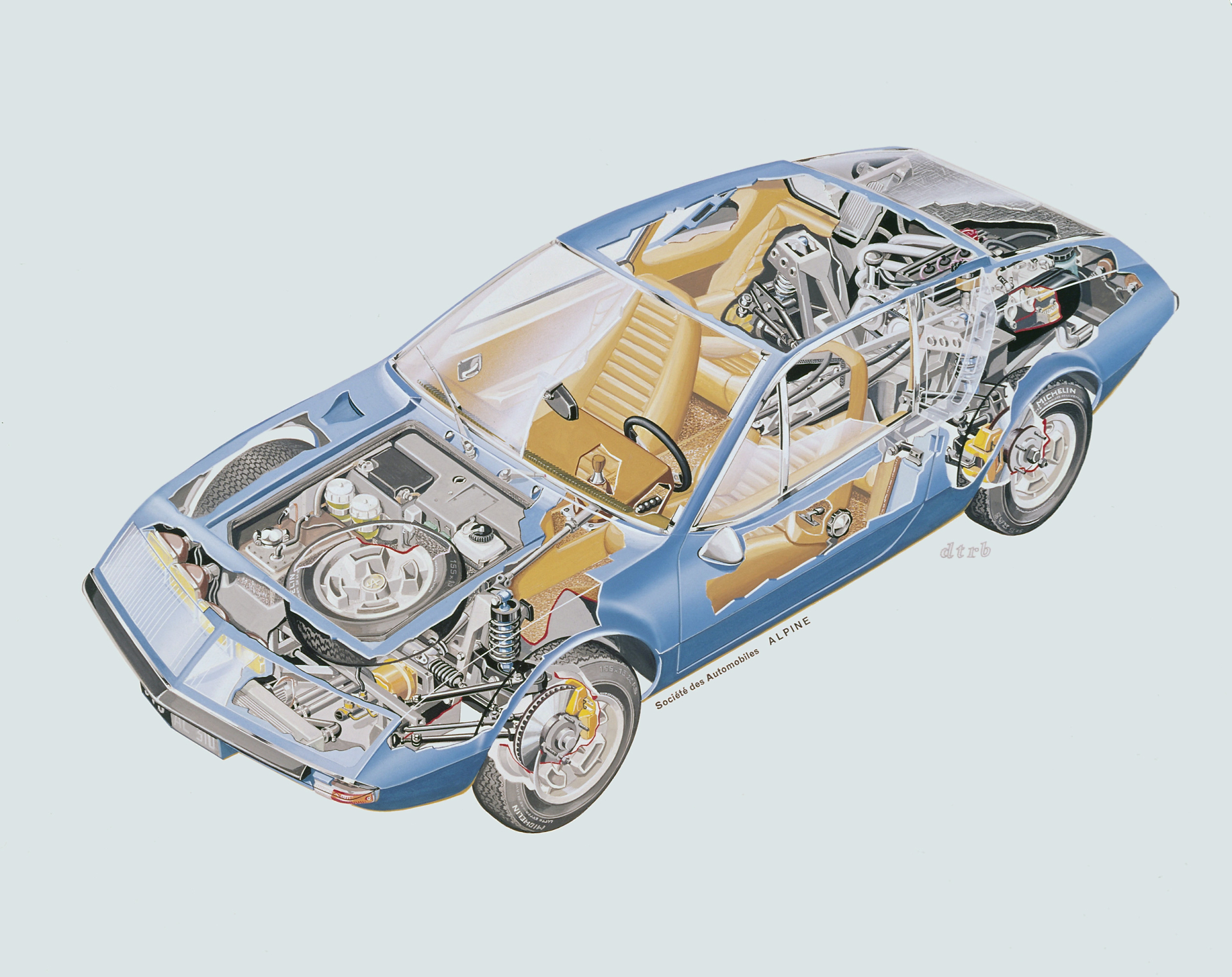 Photo 9 - A310 4-cylindres schéma technique - Alpine A310. Premier bain ...