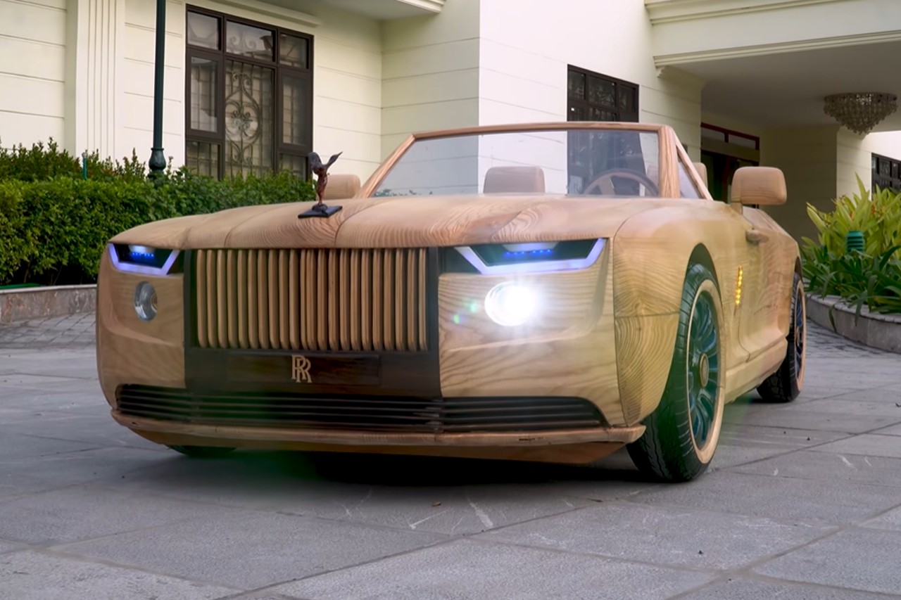 Insolite. Il fabrique une réplique en bois de la Rolls-Royce Boat Tail