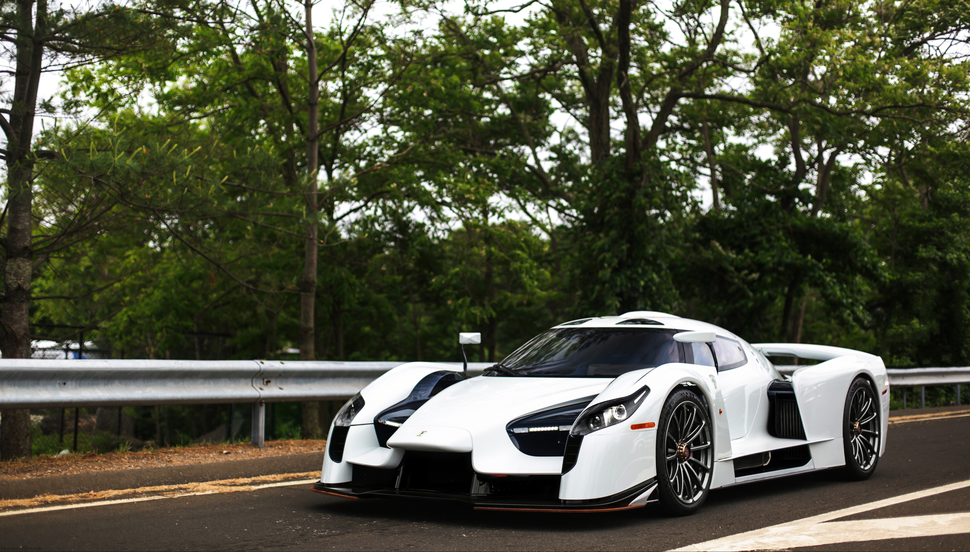 La Ferrari 512S Modulo en balade sur route ouverte