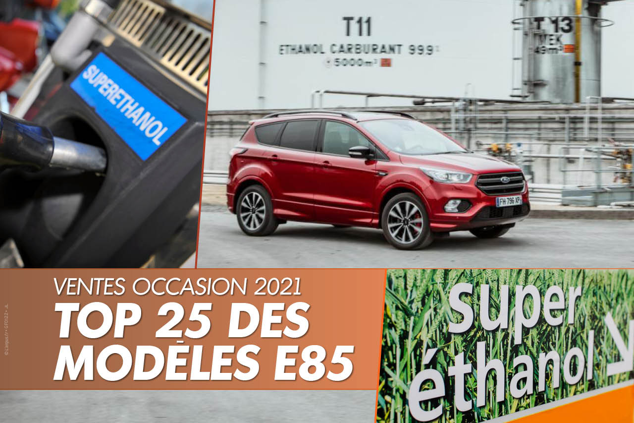Éthanol. Les modèles E85 les plus vendus en occasion en 2021