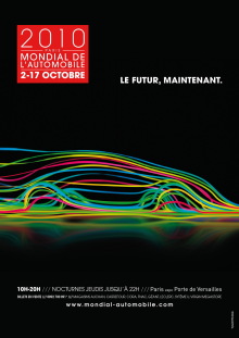 Que voit-on sur l'affiche du Mondial de L'automobile 2014