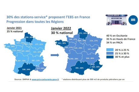 Ethanol. Quelles régions installent le plus de boîtier E85