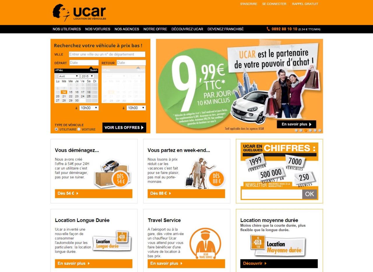 Ucar lance une offre de location à 9,99 € par jour