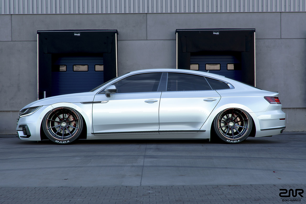 Photo 3 - volkswagen arteon tuning blanche - Volkswagen Arteon : déjà ...