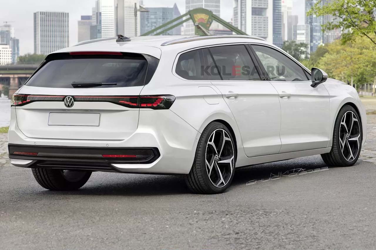 Volkswagen Passat SW (2023). Le break qui doit beaucoup à Skoda ...