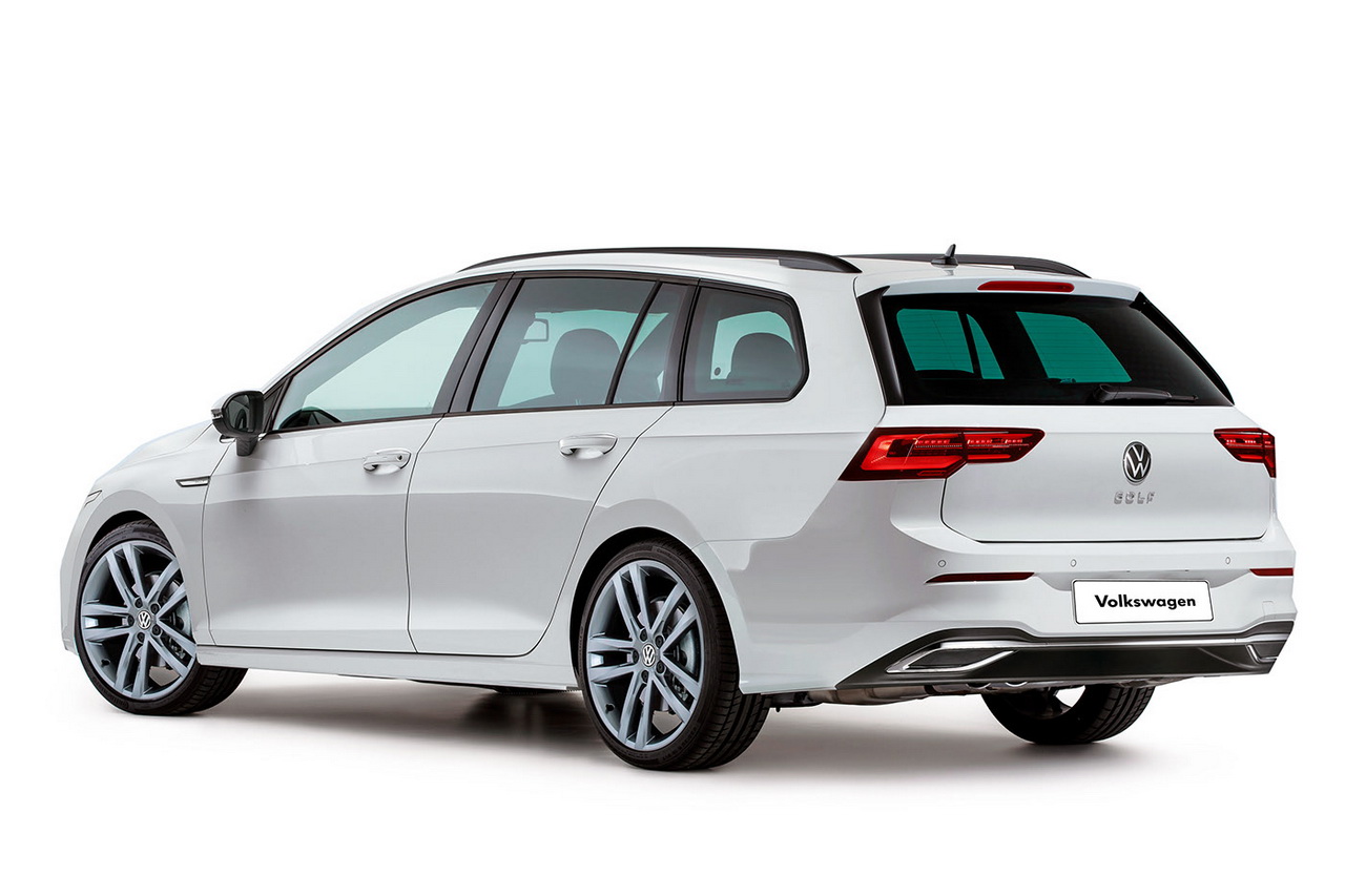 Photo 4 - volkswagen golf break illustration blanc arriere - Volkswagen ...