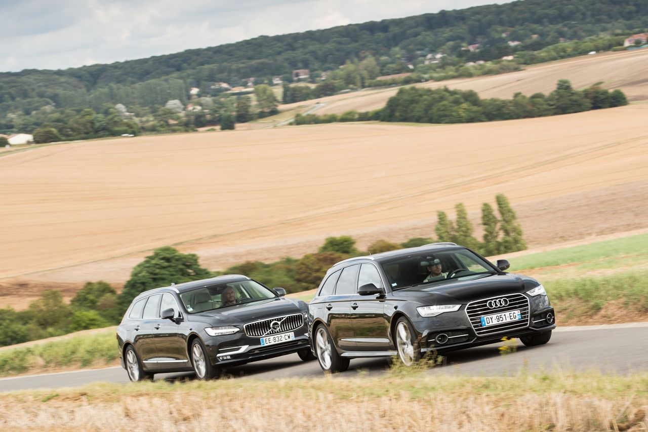 Diaporama et photos - Essai comparatif : la Volvo V90 D4 défie l'Audi ...
