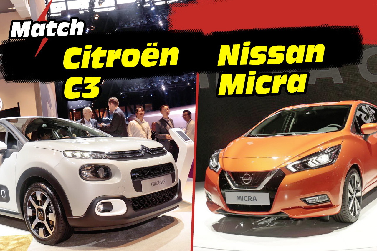 Citroën C3 VS Nissan Micra : premier match au Mondial de l'auto 2016