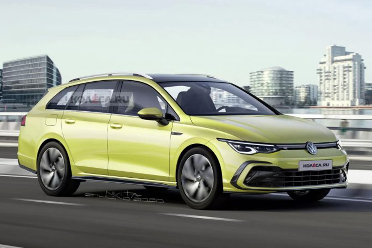 Photo 2 - Volkswagen Golf 8 SW illustration Kolesa.ru - Volkswagen Golf ...