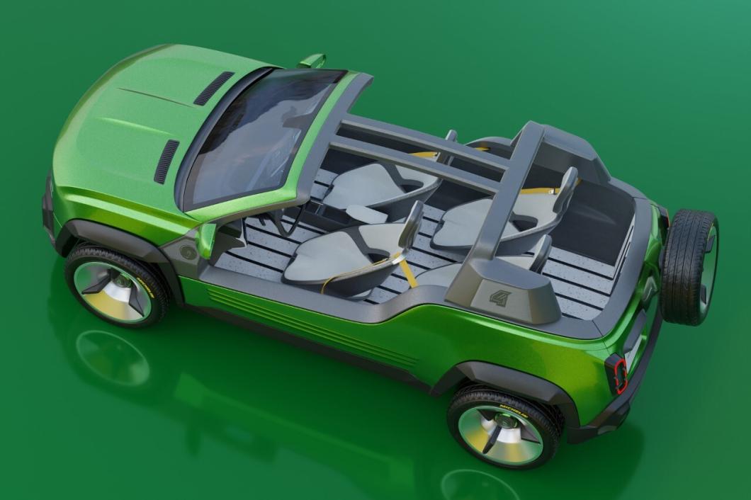 Renault 4 (2025). A quoi ressemblerait une version plage JP4 du nouveau ...