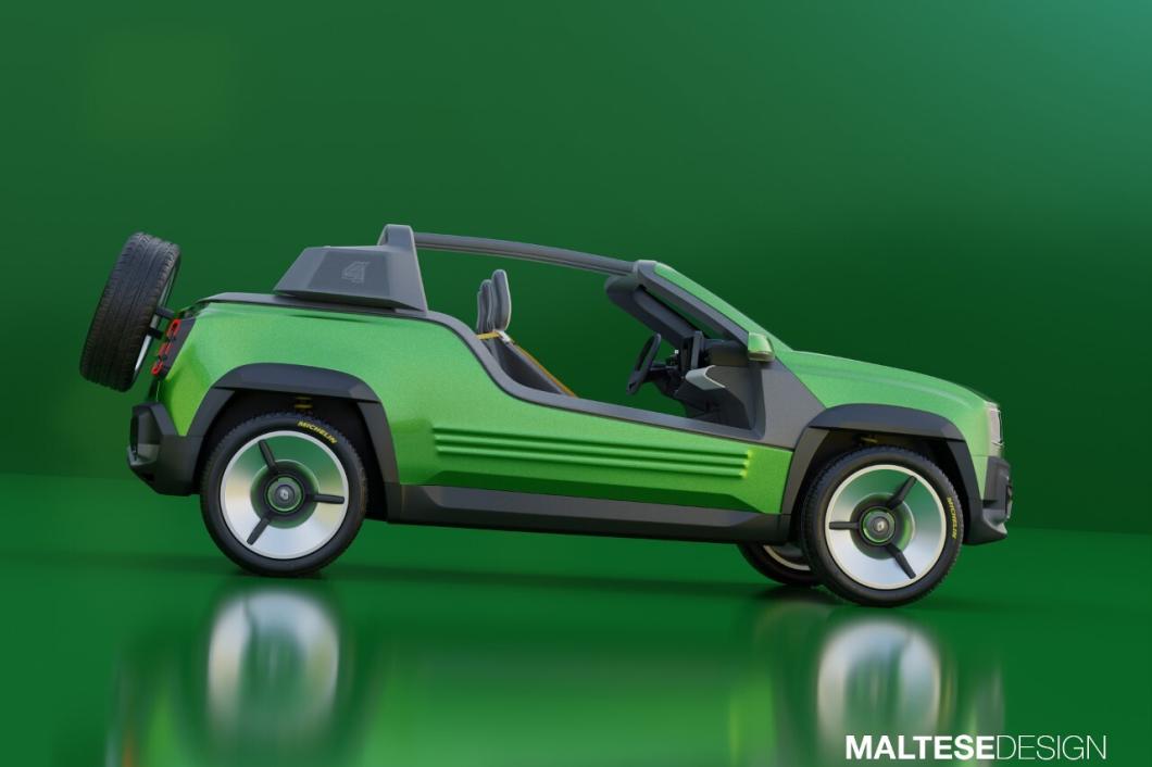 Renault 4 (2025). A quoi ressemblerait une version plage JP4 du nouveau ...