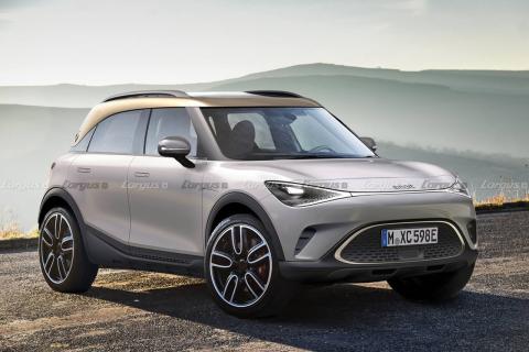 Smart SUV (2023). Le crossover électrique se précise en image