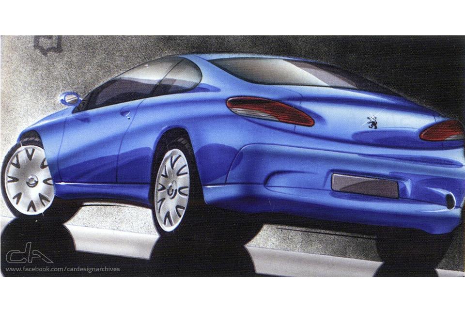 Photo 2 - Peugeot 406 Coupé sketche design - Peugeot 406 Coupé. Voilà à ...