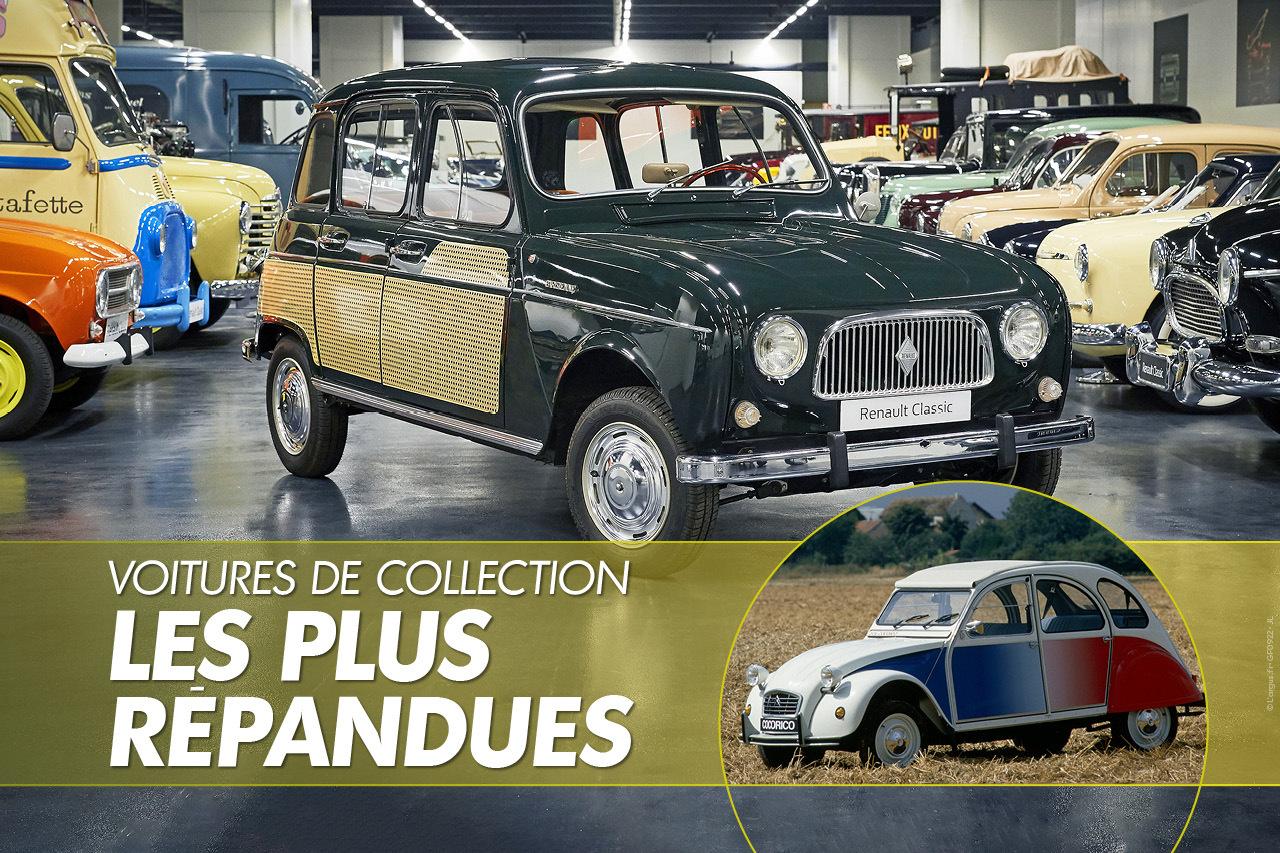 Voitures de collection. Top 30 des modèles les plus représentés en France