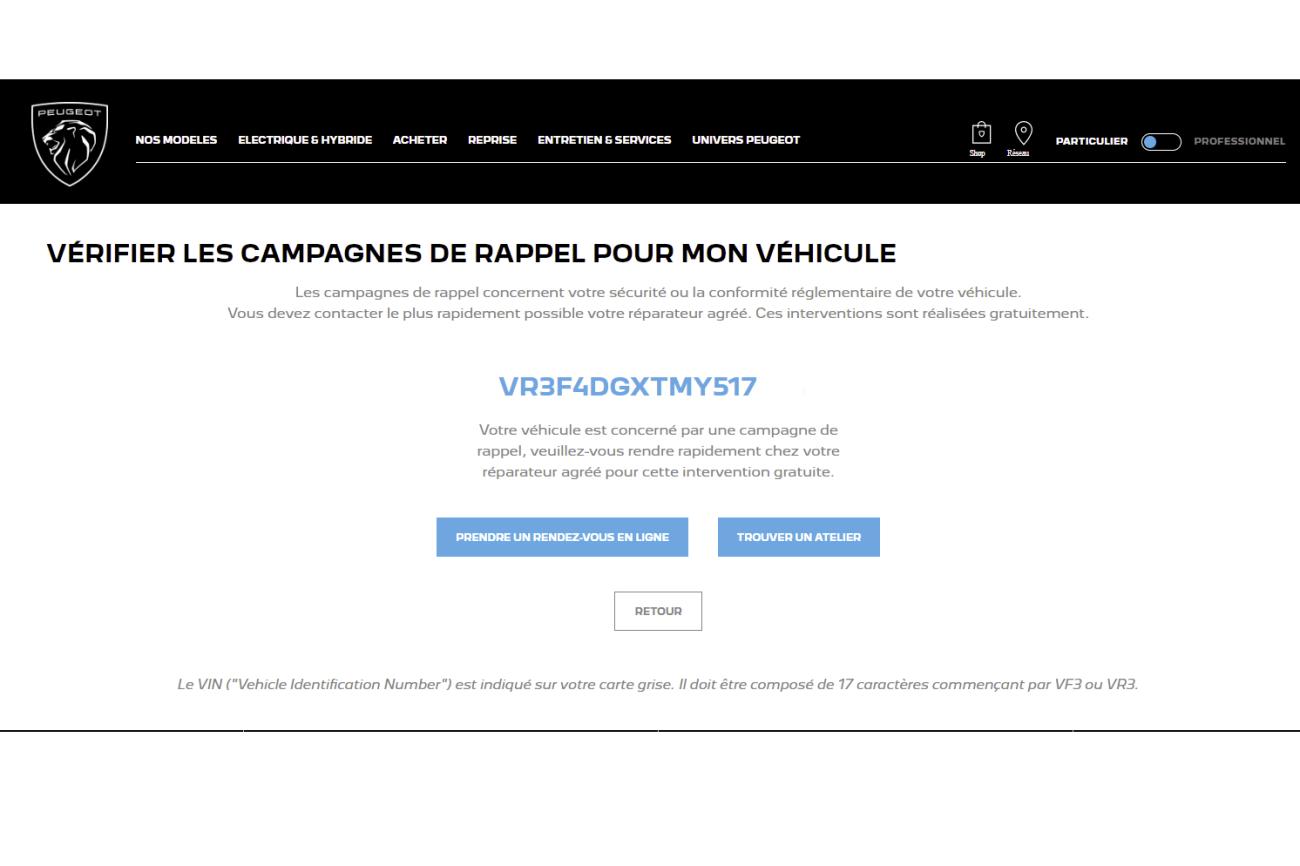 Peugeot 308 3e génération. Rappels et actions correctives depuis le ...