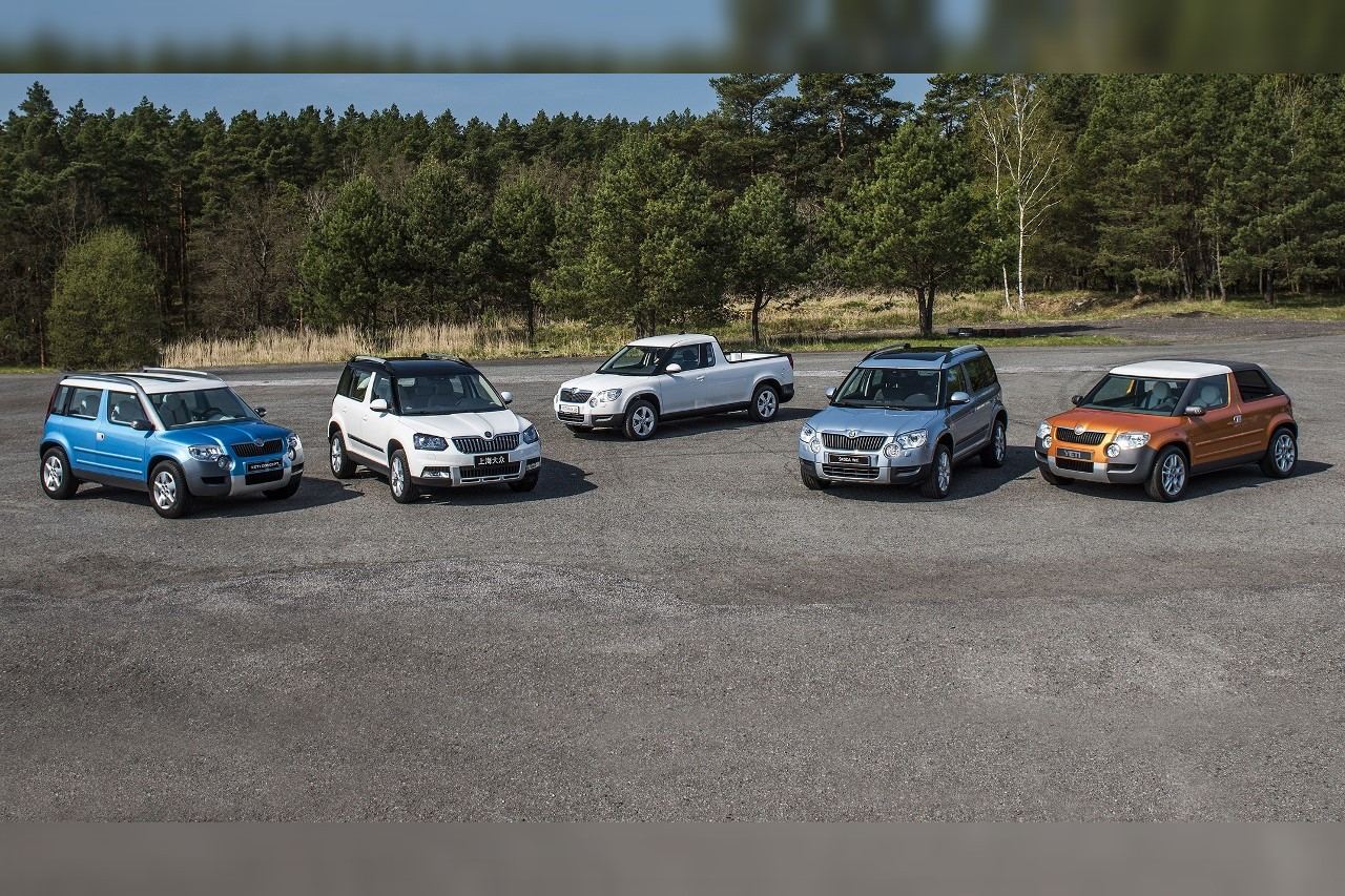 Photo 1 - Skoda Yeti prototypes - Pick-up, version longue...les Skoda ...