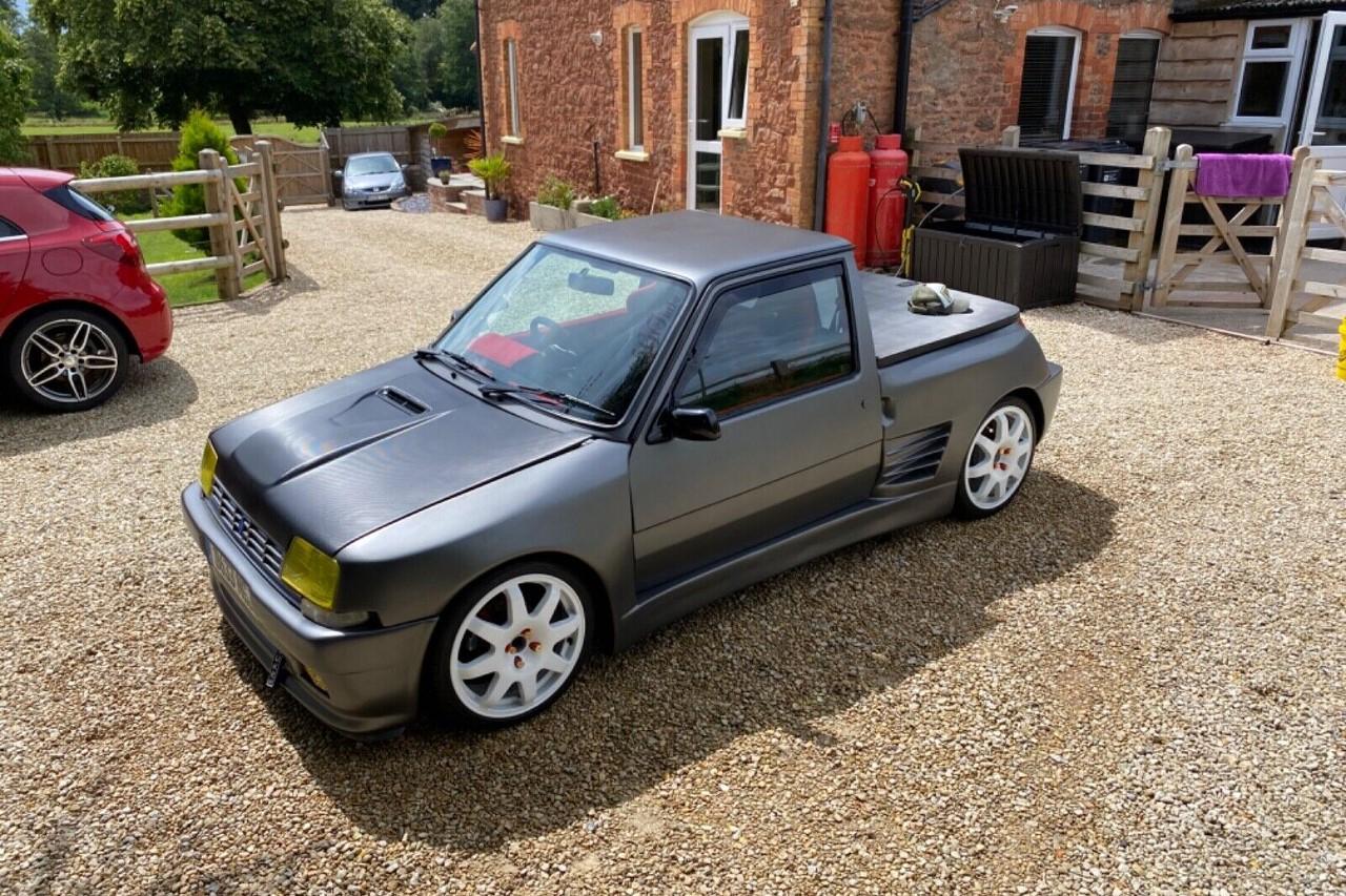 Diaporama et photos - Une Renault 5 GT Turbo Pick-up musclée à la vente ...