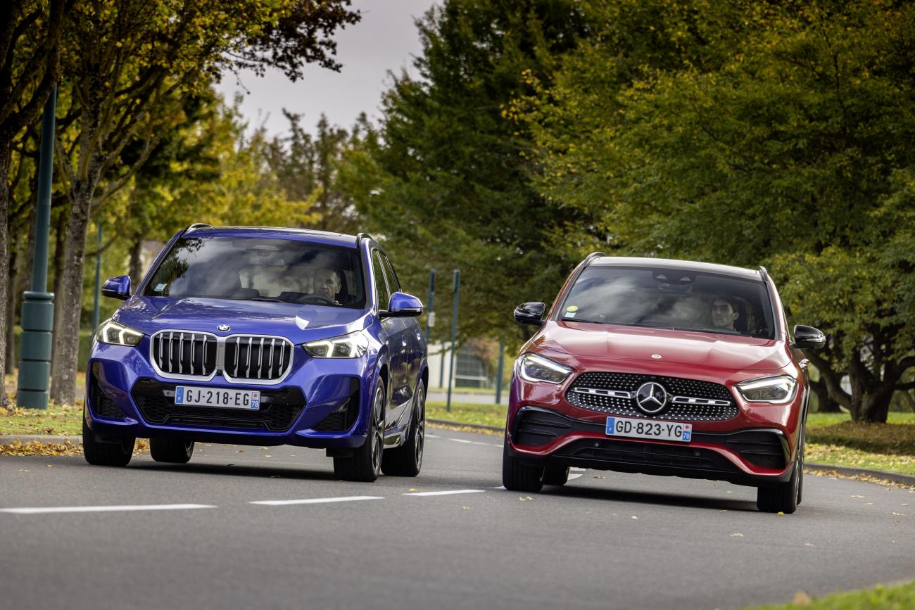 Essai comparatif. Le BMW X1 (2022) défie le Mercedes GLA
