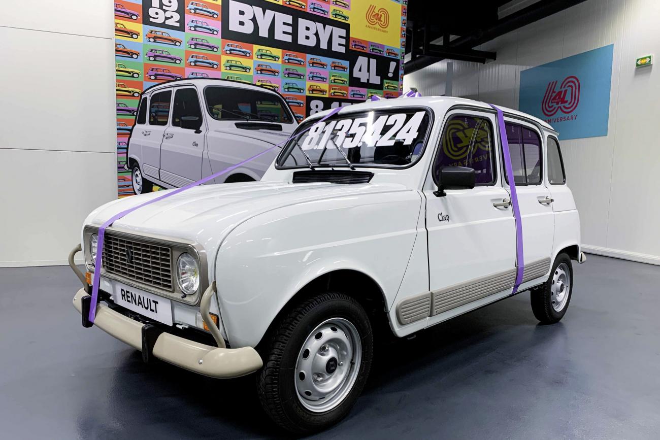 Renault 4. Sa carrière s’est terminée un 31 décembre 1992