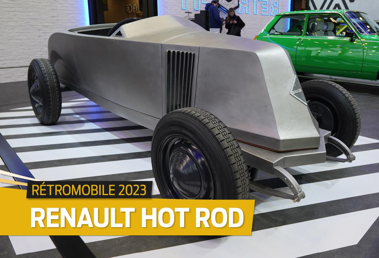 Rétromobile 2023. Un hot rod Renault électrique en préparation