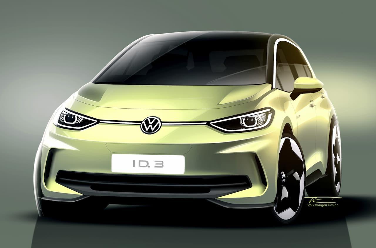 Photo 1 - volkswagen id3 restylée avant - Volkswagen ID.3 (2023). Le restylage est attendue pour ...