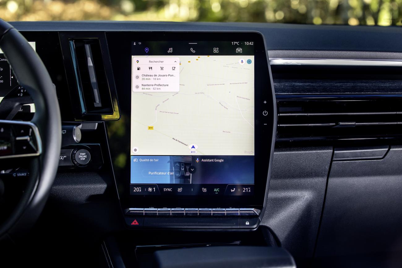 Photo 16 - GPS Google Maps Renault - Essai Renault Austral mild hybrid ...
