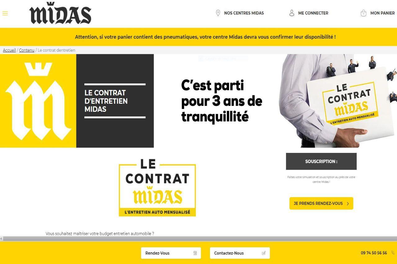 Midas se renforce avec son propre contrat d’entretien de trois ans