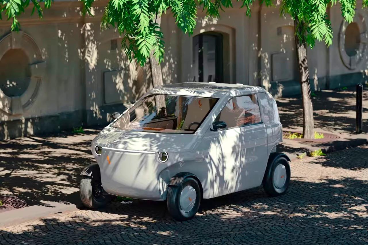 Photo 1 - La Luvly O est un quadricycle lourd électrique qui doit être ...