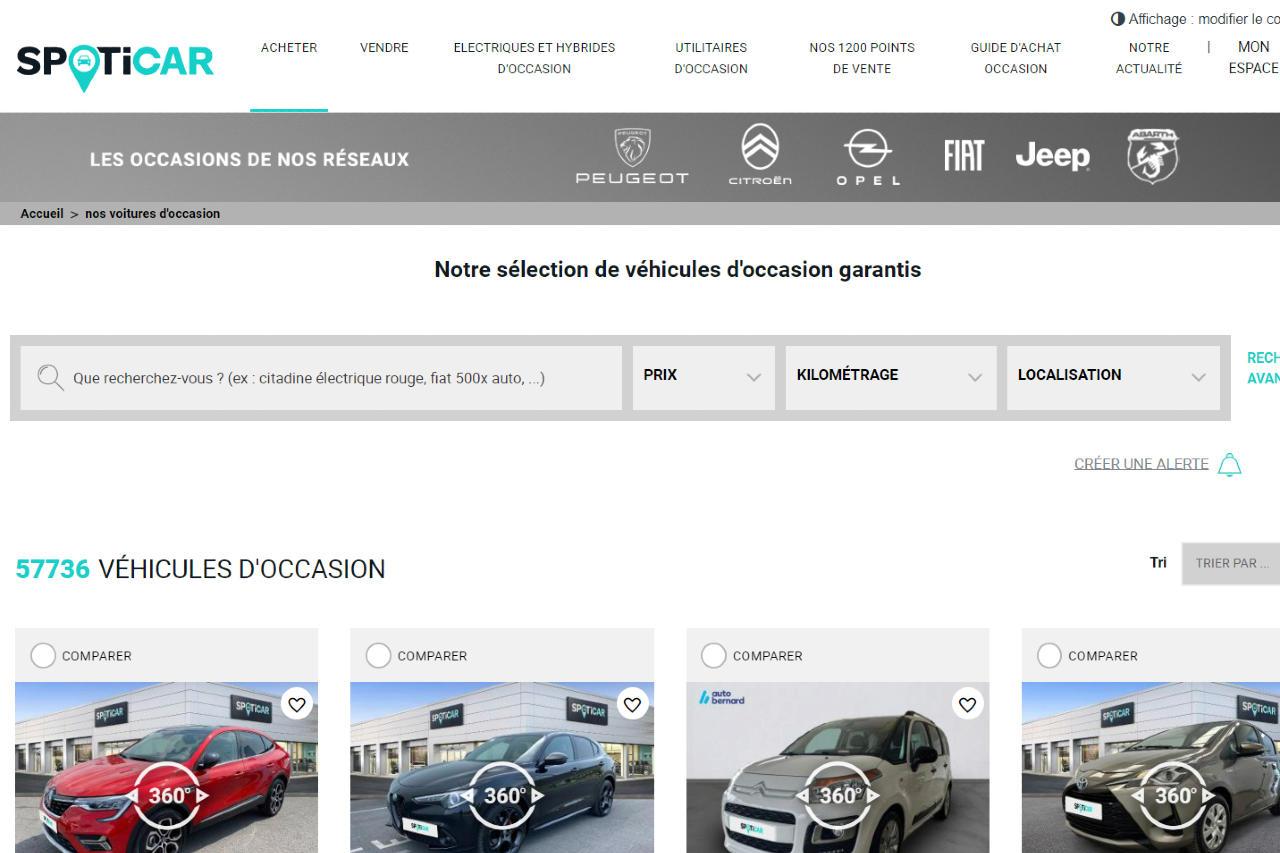 Stellantis lance Spoticar Direct pour la vente en ligne des VO ...