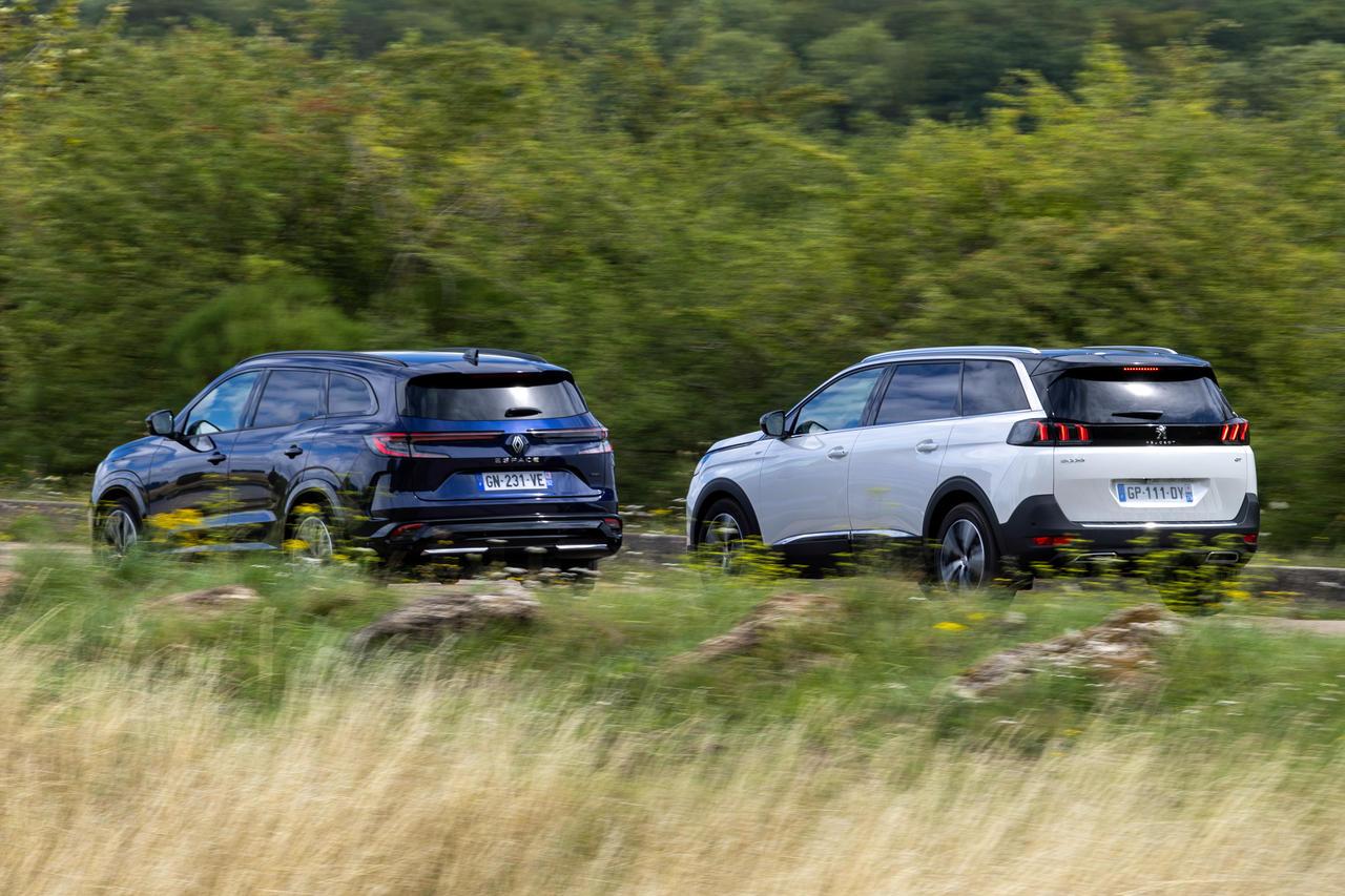 Photo 6 - match renault espace 6 vs peugeot 5008 - Essai comparatif : le Renault Espace E-Tech ...