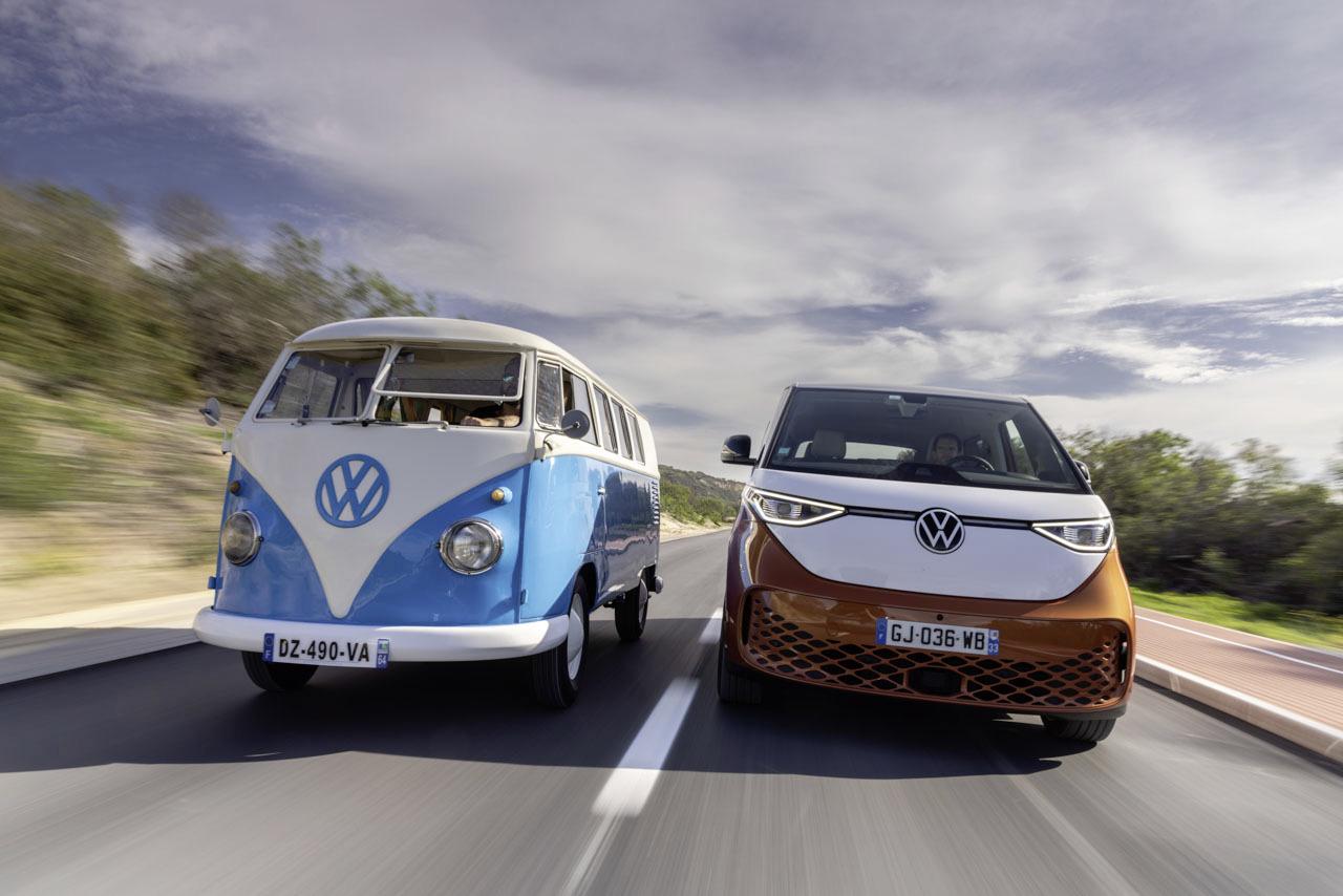 Photo 1 - Volkswagen-Combi-vs-ID-Buzz-essai - Essai Volkswagen Combi vs ...