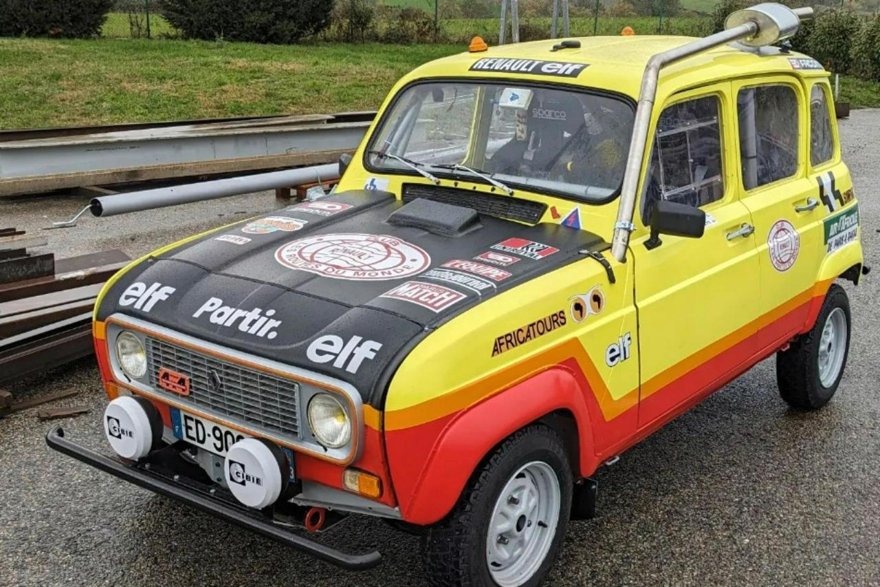 Photo 4 - Cette Renault 4 Sinpar arbore une livrée identique à la 4L n° 120 des frères Marreau ...
